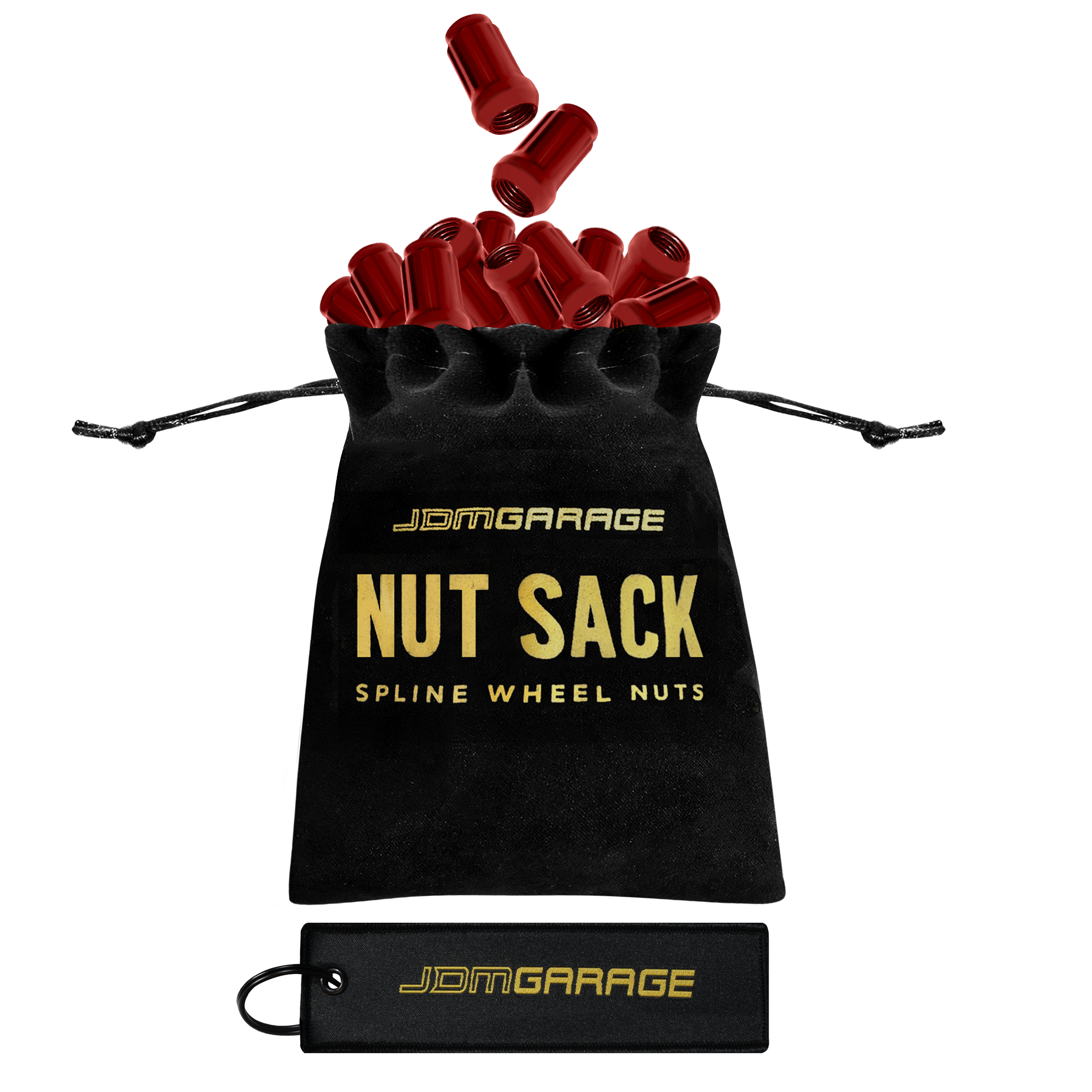 Nut Sack - Spline Wheel Nuts Set ( Red ) – JDM Garage